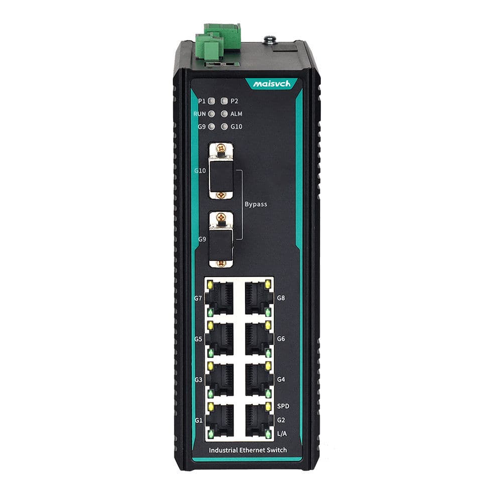 Managed ethernet switch - MISCOM7210GBP-2GTS-8GT - Maisvch - 10 ports ...