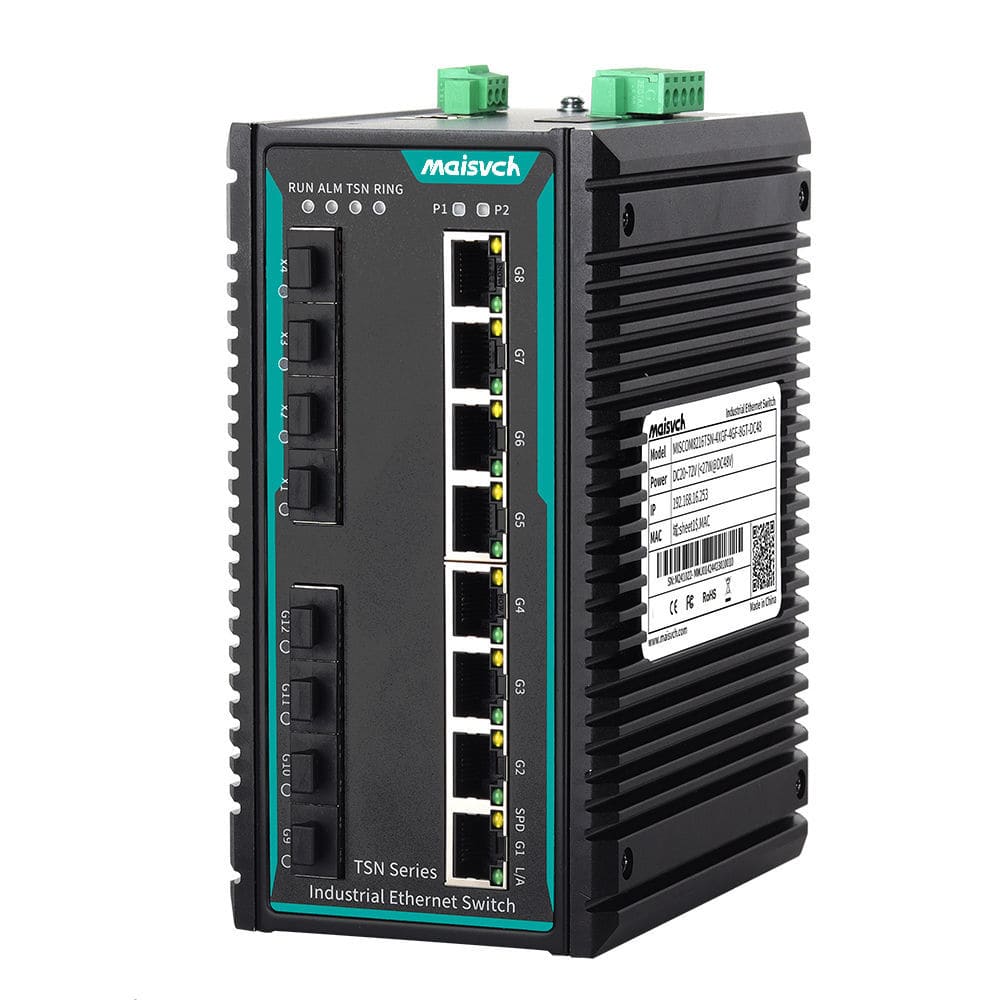 Managed ethernet switch - MISCOM8216TSN-4XGF-4GF-8GT series - Maisvch - 16 ports / layer 3 / gigabit