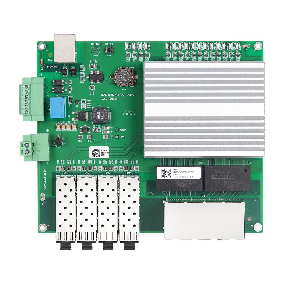 Managed ethernet switch - MES7112G-4GF-8GT - Maisvch - 12 ports / layer ...