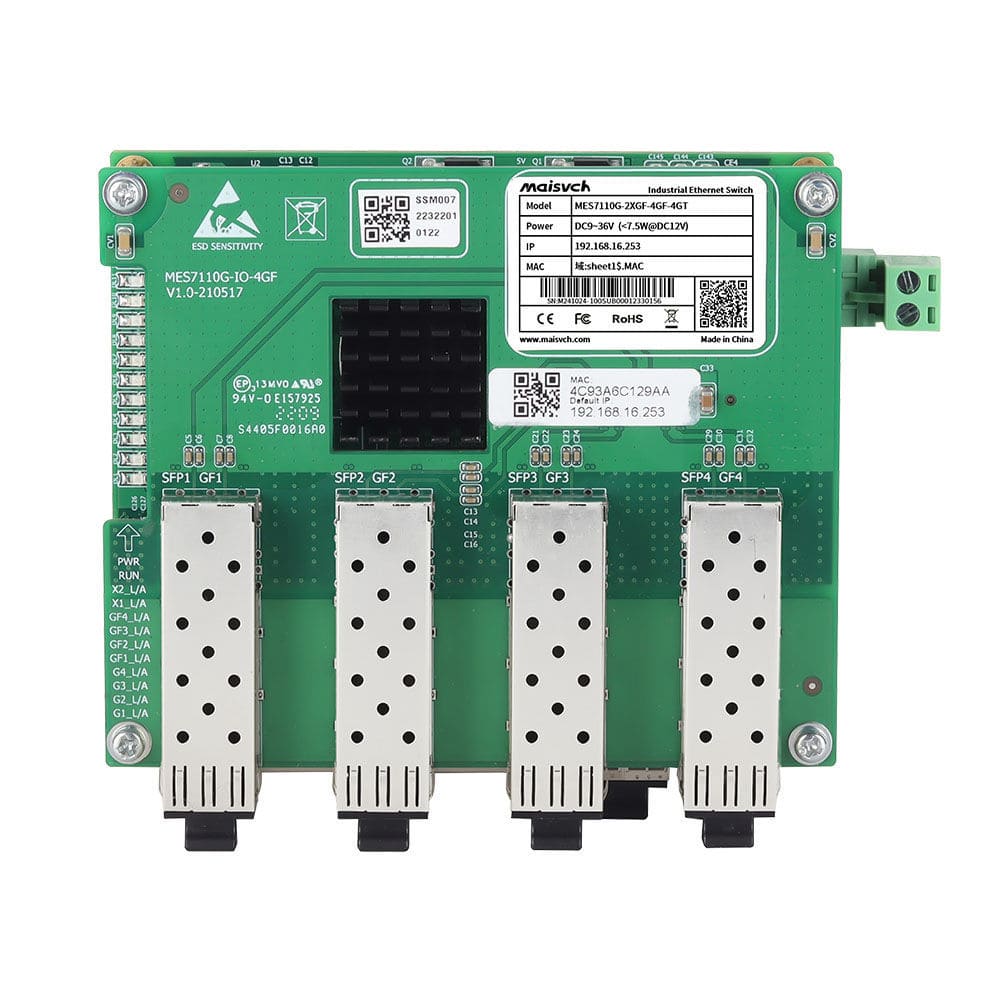 Managed ethernet switch - MES7110GX-2XGF-4GF-4GT - Maisvch - 10 ports ...