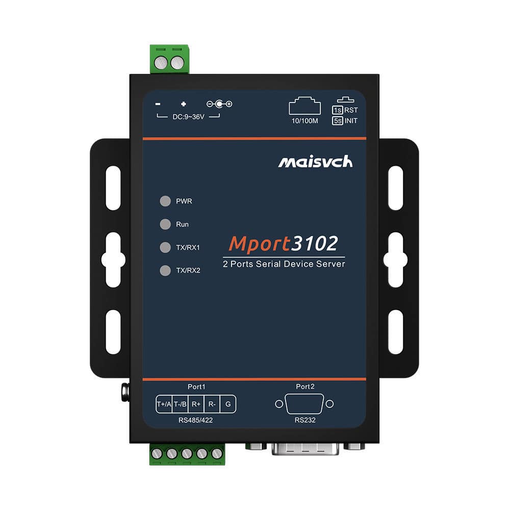 Serial device server - Mport3102 - Maisvch - Modbus RTU / Modbus TCP / RJ45