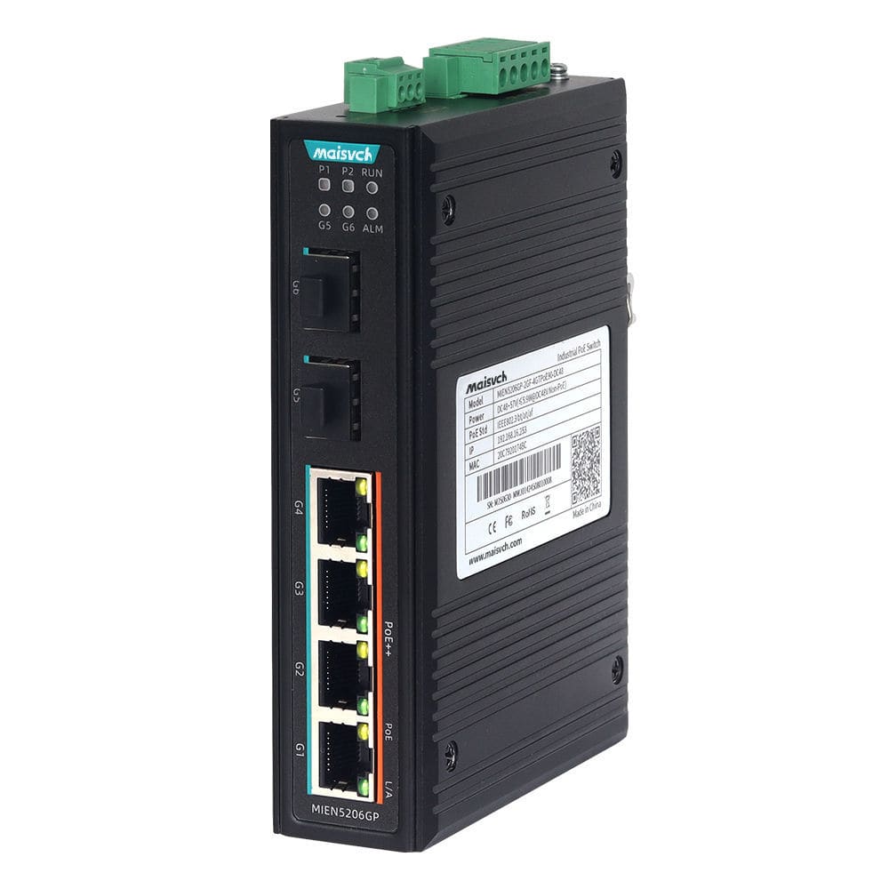 Managed Ethernet switch module - MIEN5206GP-2GF-4GTPoE90-DC48 - Maisvch ...
