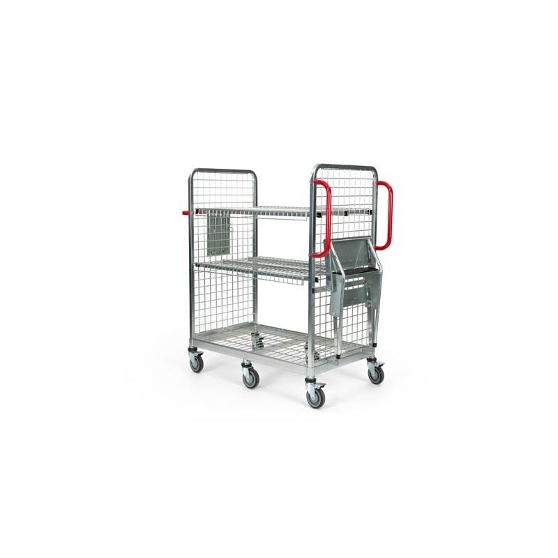 Transport trolley - R20125 - Carttec - stainless steel / 3 levels ...
