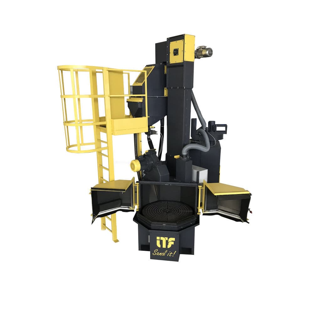 Rotating table shot blasting machine - GTR series - ITF - for metal