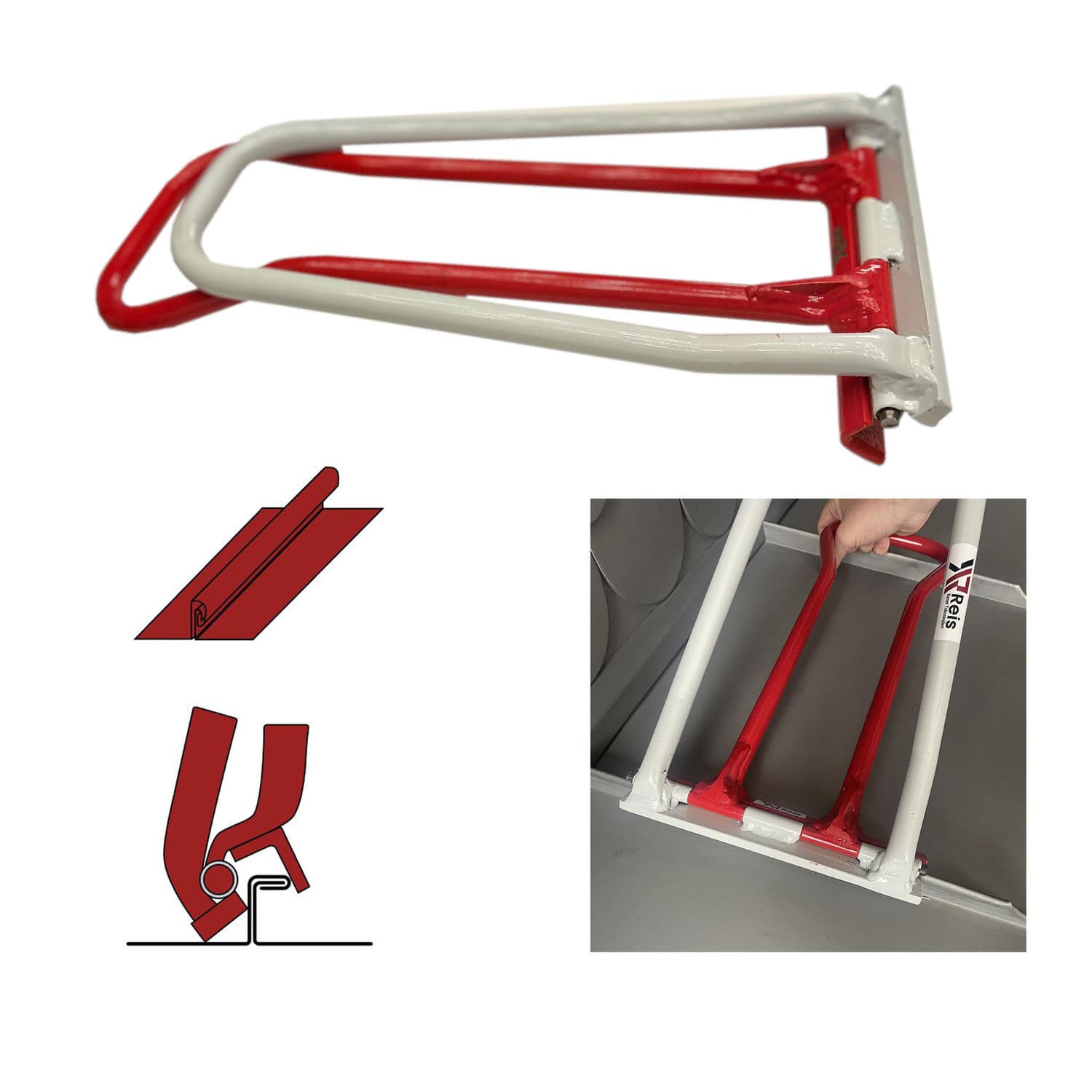 180° hand seamer - DS - Reis Standing Seam Technologies - double-lock