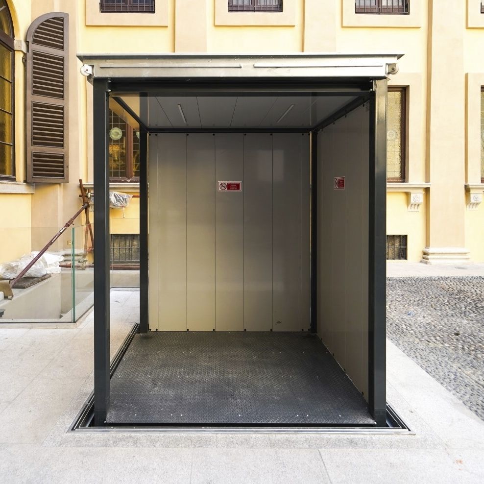 Retractable goods lift - UPRT series - Updinamic - hydraulic / single ...