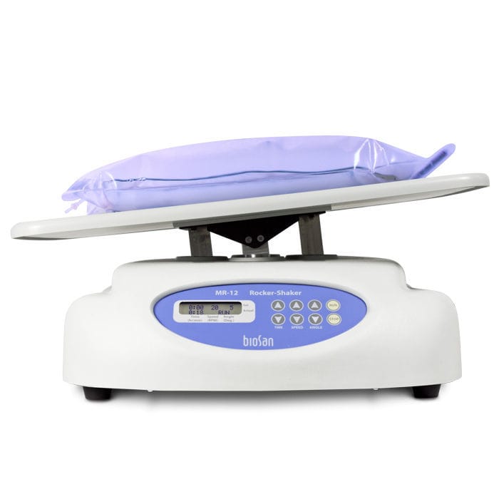 Rocking laboratory shaker - MR-12 - Biosan - digital / mixing / plastic ...