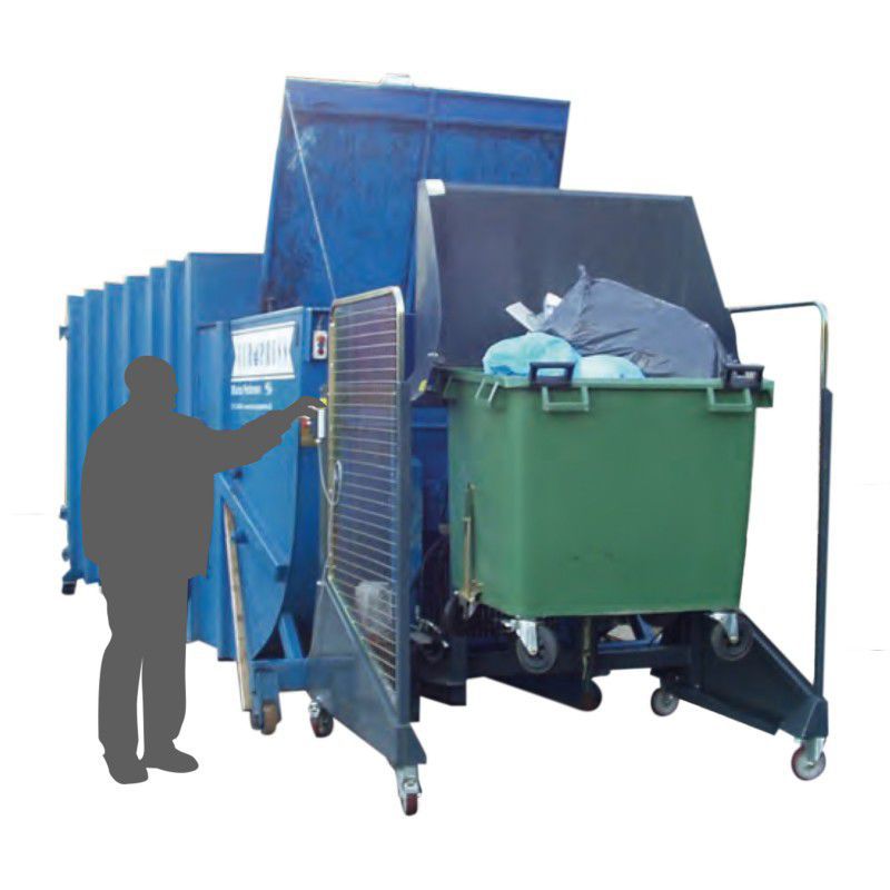 Electric bin tipper - D03E00 - Recycleoffice