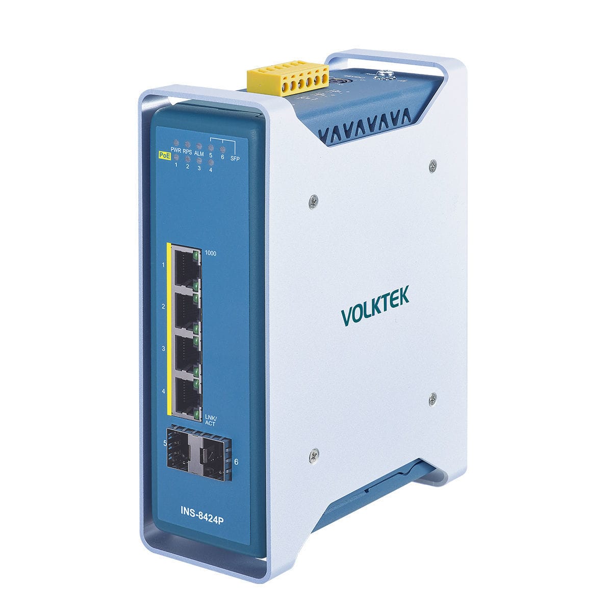 Unmanaged ethernet switch - INS-8424P - Volktek - 6 ports / ProfiNet ...
