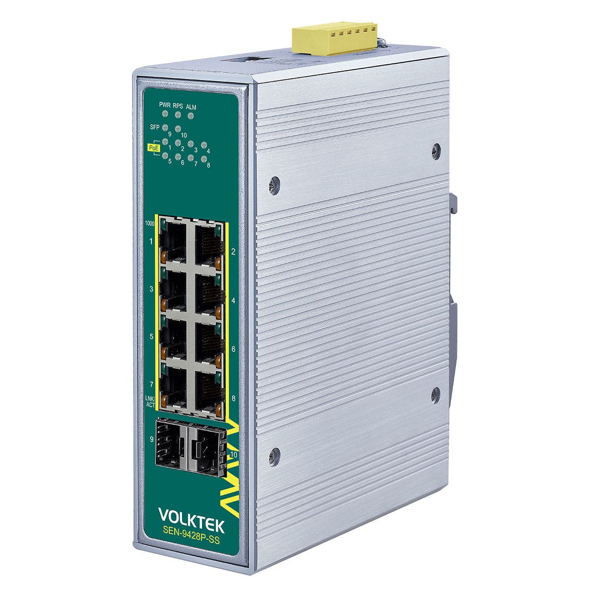 Unmanaged ethernet switch - SEN-9428P-24V-SS - Volktek - 10 ports ...