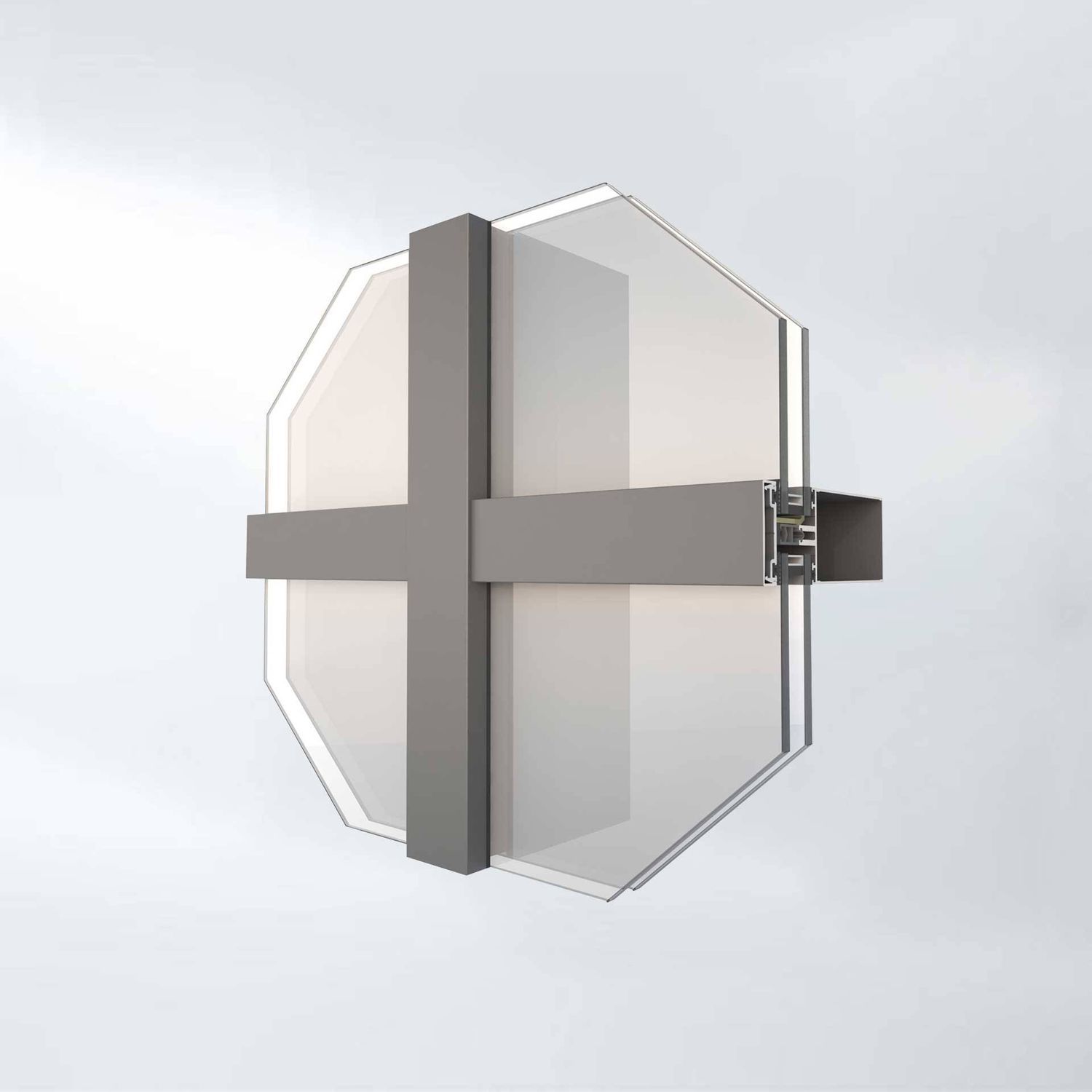 Aluminum profile - FT 50 - Alufar LLC - rectangular / industrial / frame