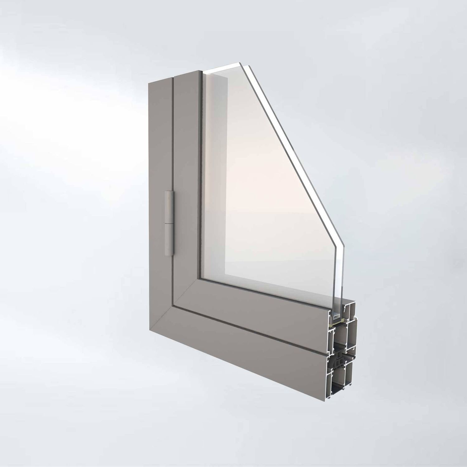 Aluminum profile - W-50 - Alufar LLC - rectangular / frame / window