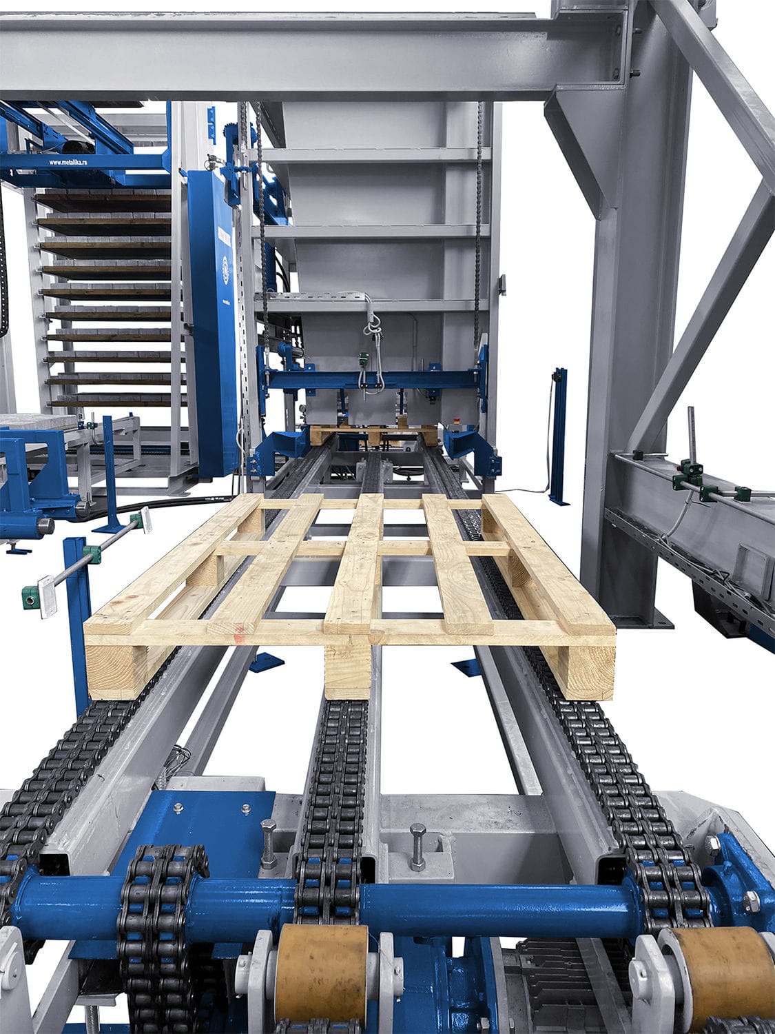 Conveyor feeder - DPAL-10 - METALIKA - pallet / automatic / compact