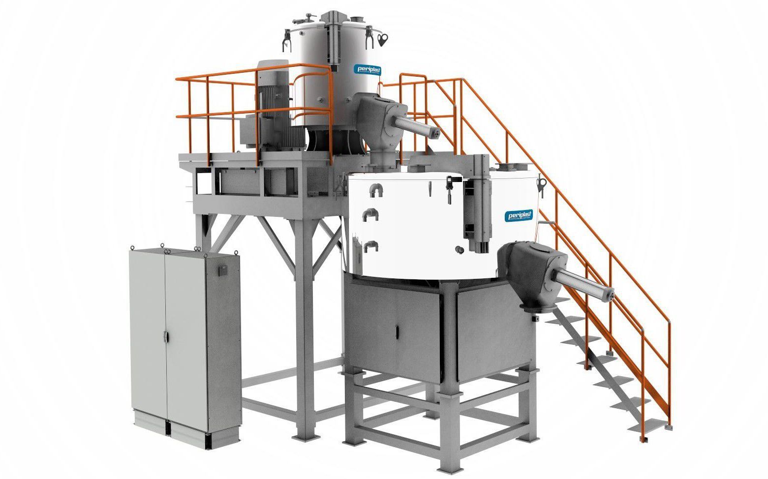 Turbo mixer - H/C series - Periplast - dynamic / continuous / powder