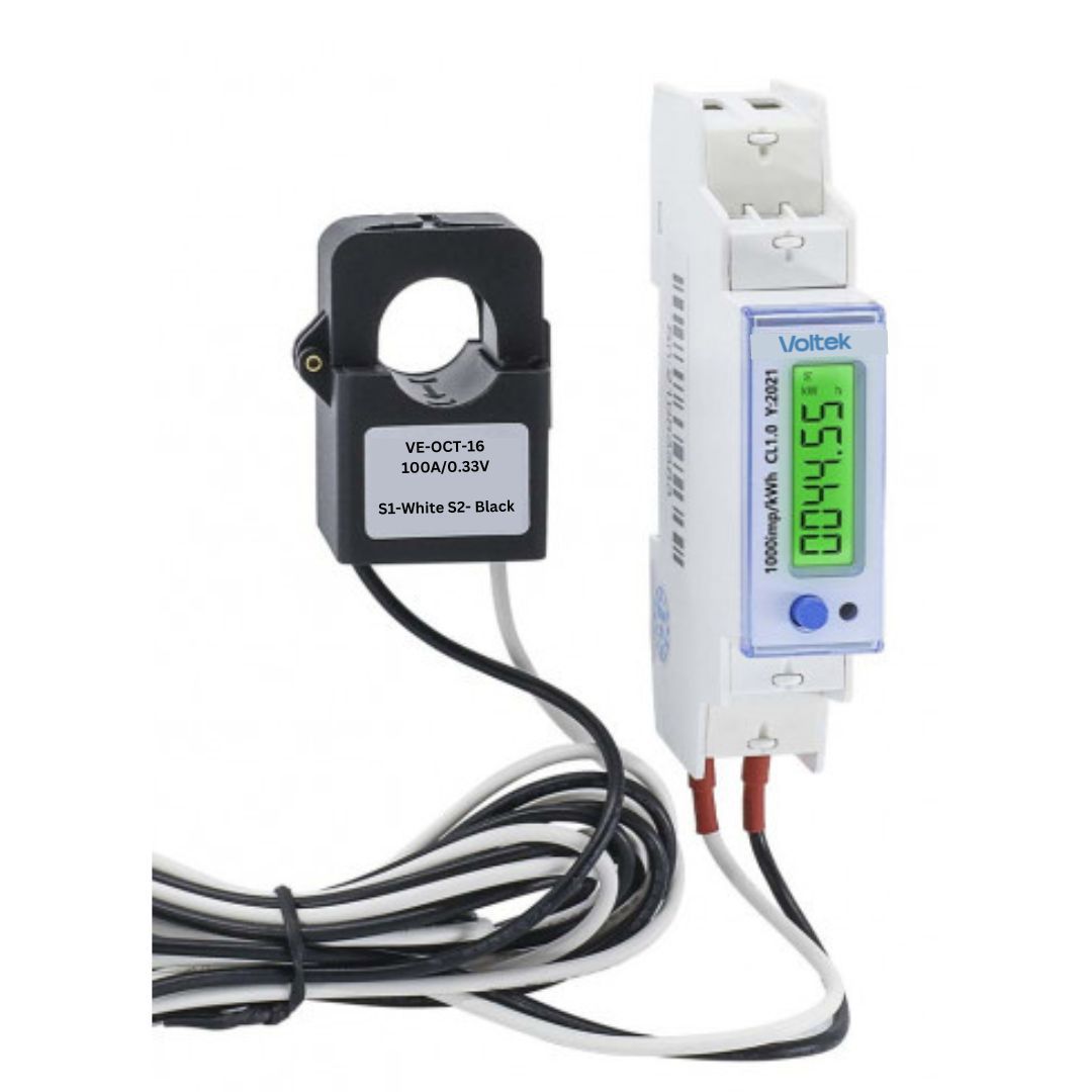 DIN rail electric energy meter - VE1D-CT - Voltek Energy Limited ...