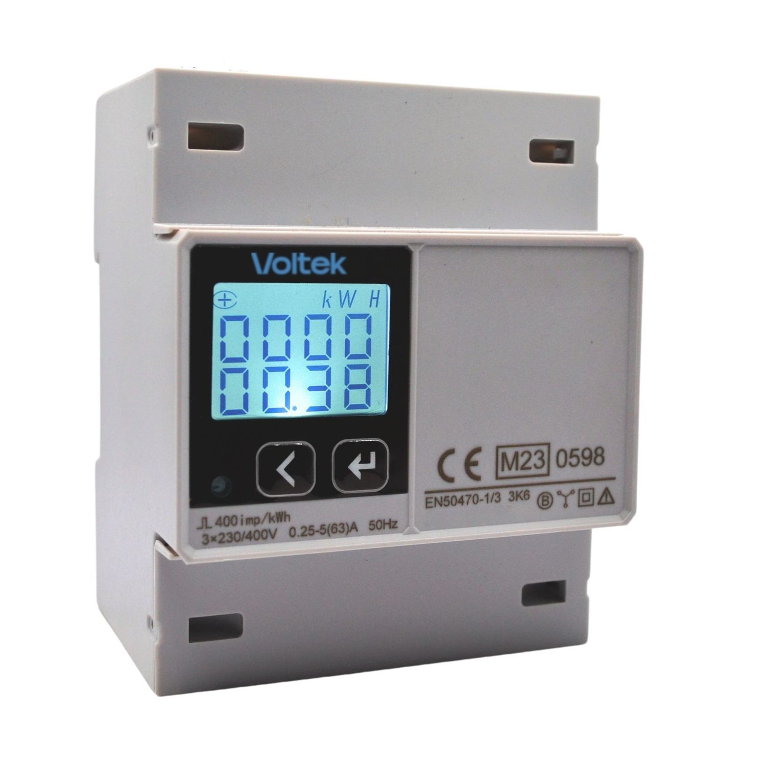Multi-function electric energy meter - VE4D-63 - Voltek Energy Limited - three-phase / DIN rail ...