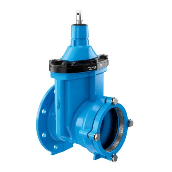 Gate valve - 4041E3 - Hawle - with handwheel / flange / seat