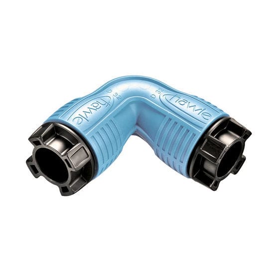 Elbow tube connector - 6420HF - Hawle - stainless steel / POM