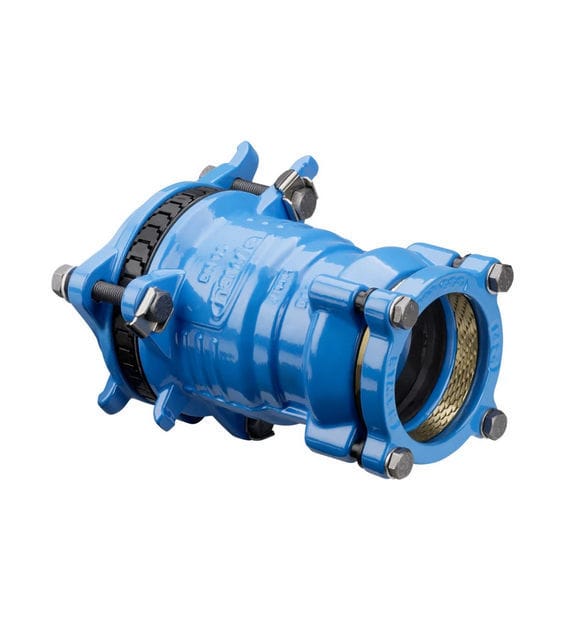 Round tube connector - 7975 - Hawle - steel / iron / epoxy