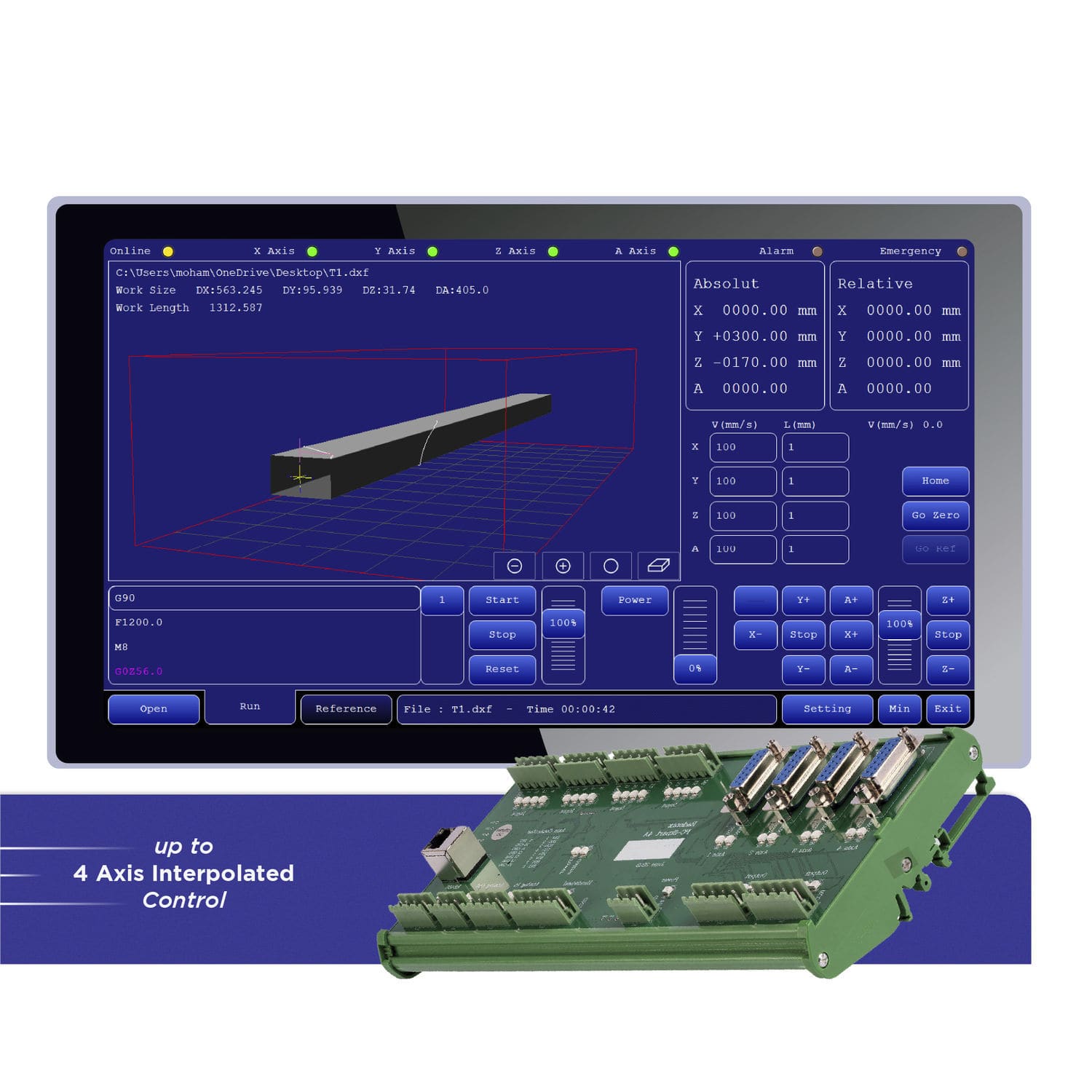 CNC software interface - XYZA-ProfileCut - Radonix Technology - TCP/IP / 4-axis / for plasma ...