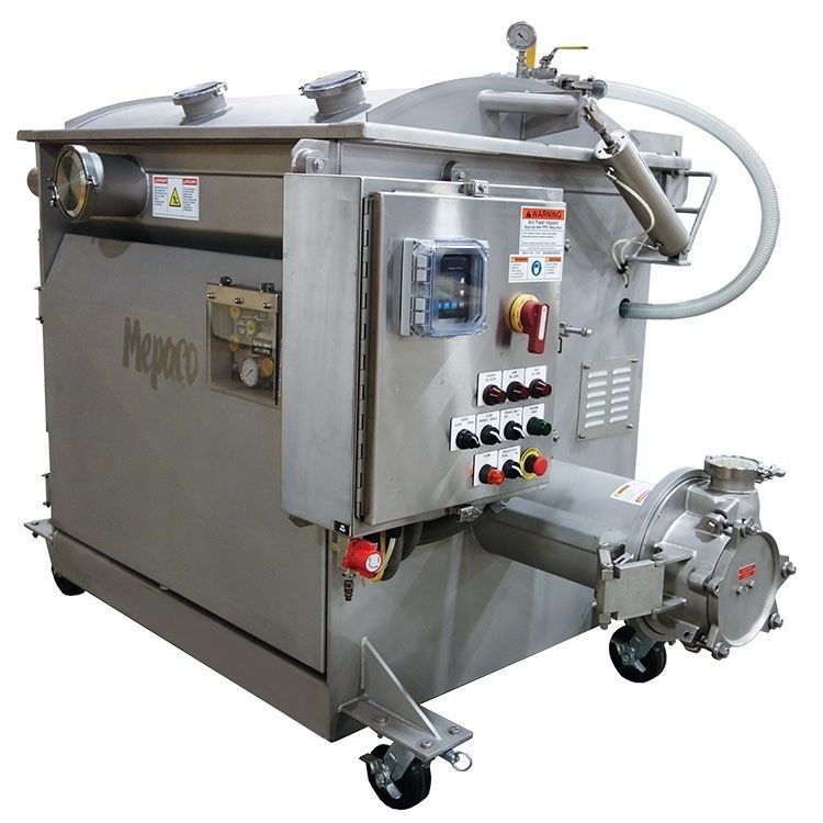 Hydraulic vacuum stuffer - Mepaco / Apache Stainless - continuous