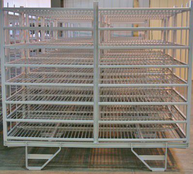 Rack for the food industry - Mepaco / Apache Stainless - with shelves