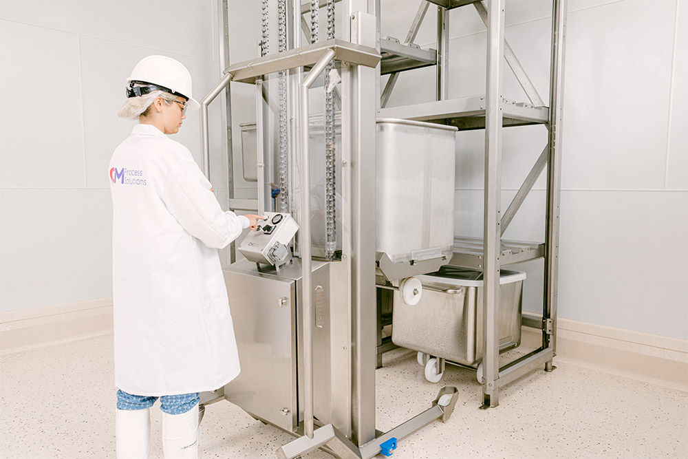 Electro-hydraulic stacker truck - 600/BS2-1000 - CM Process Solutions ...