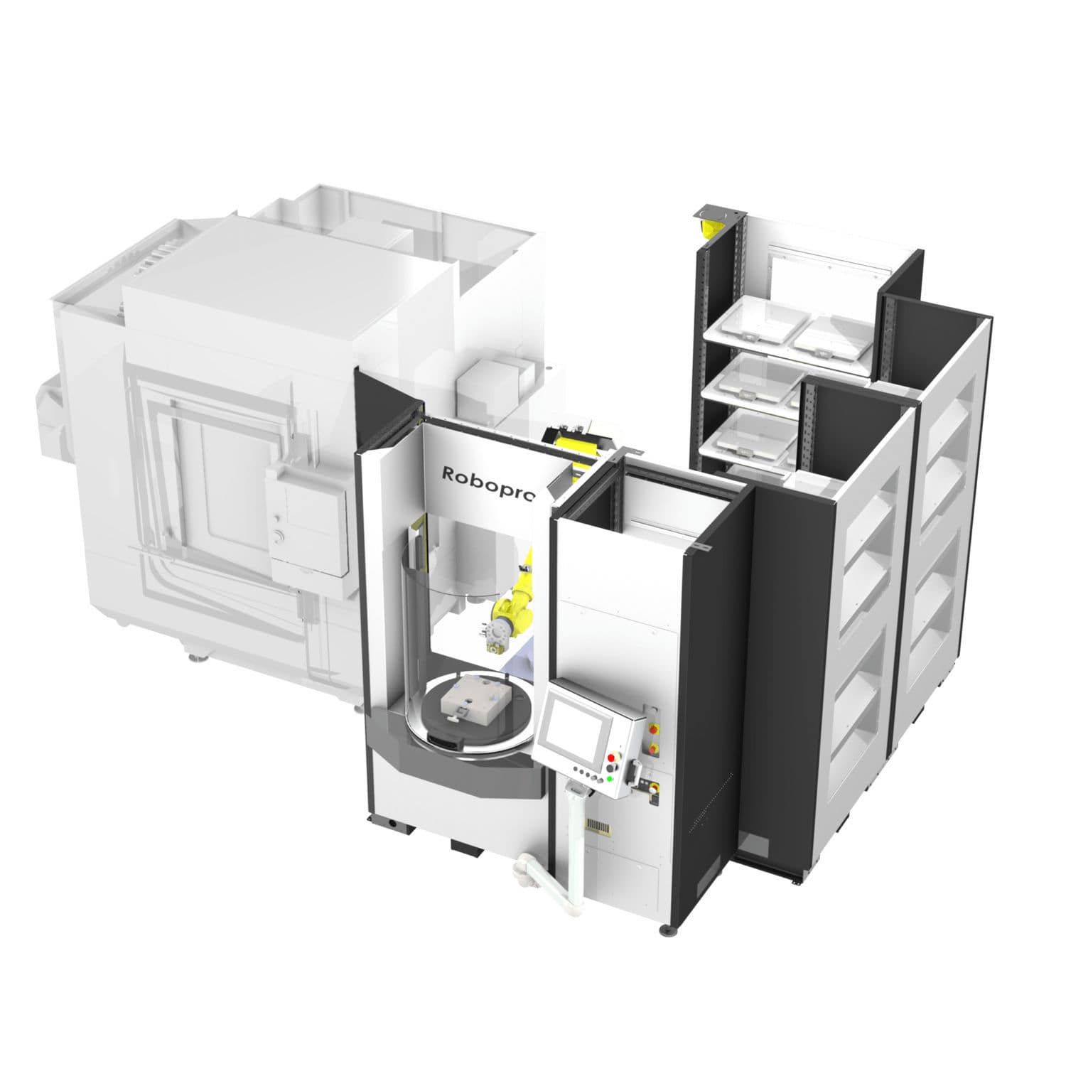 Robotic unloading cell - SEI-ROBOPROD - palletizing / loading / machining