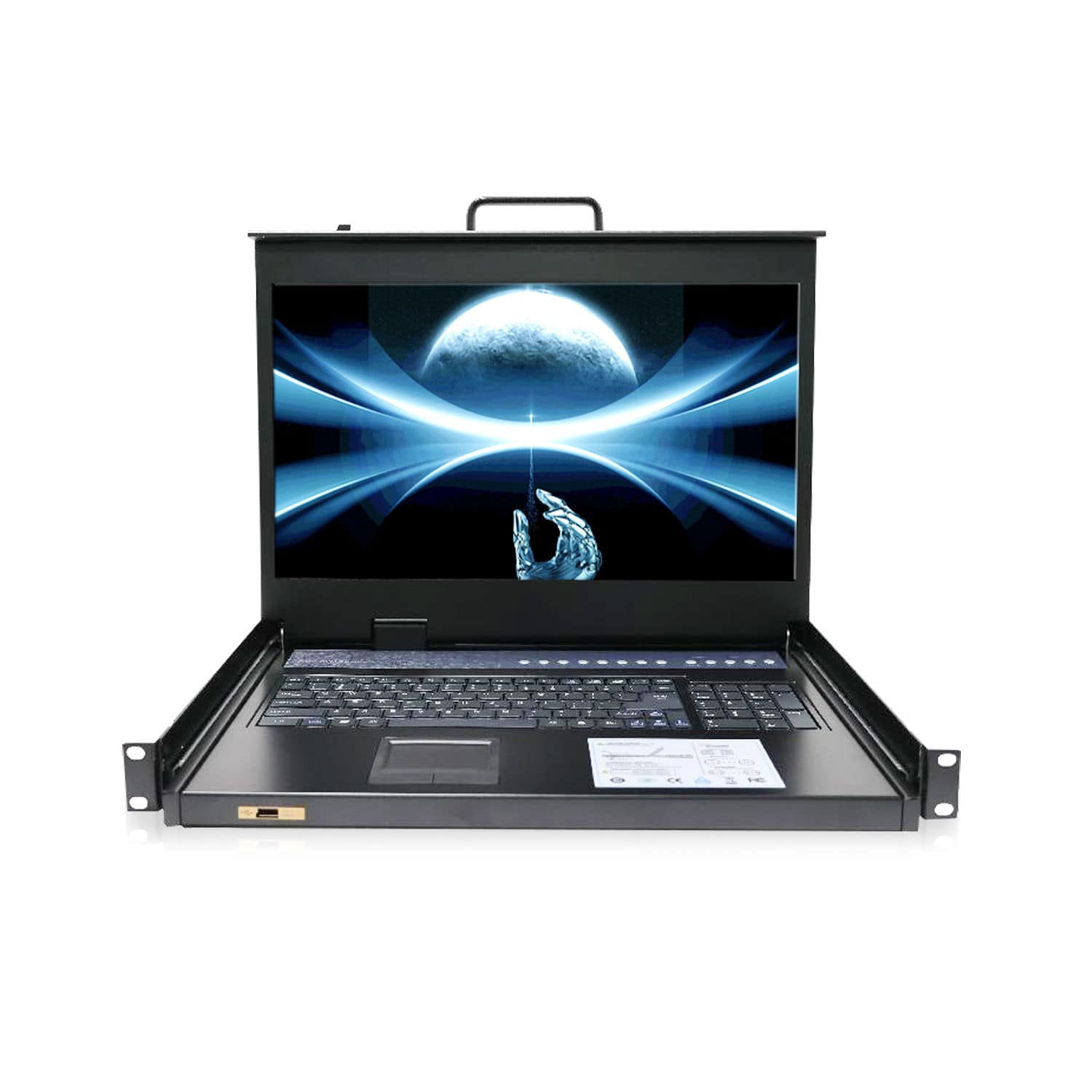 Rack-mount KVM switch - RGD-KVM-1908HD-VGA - Key Technology Rugged ...