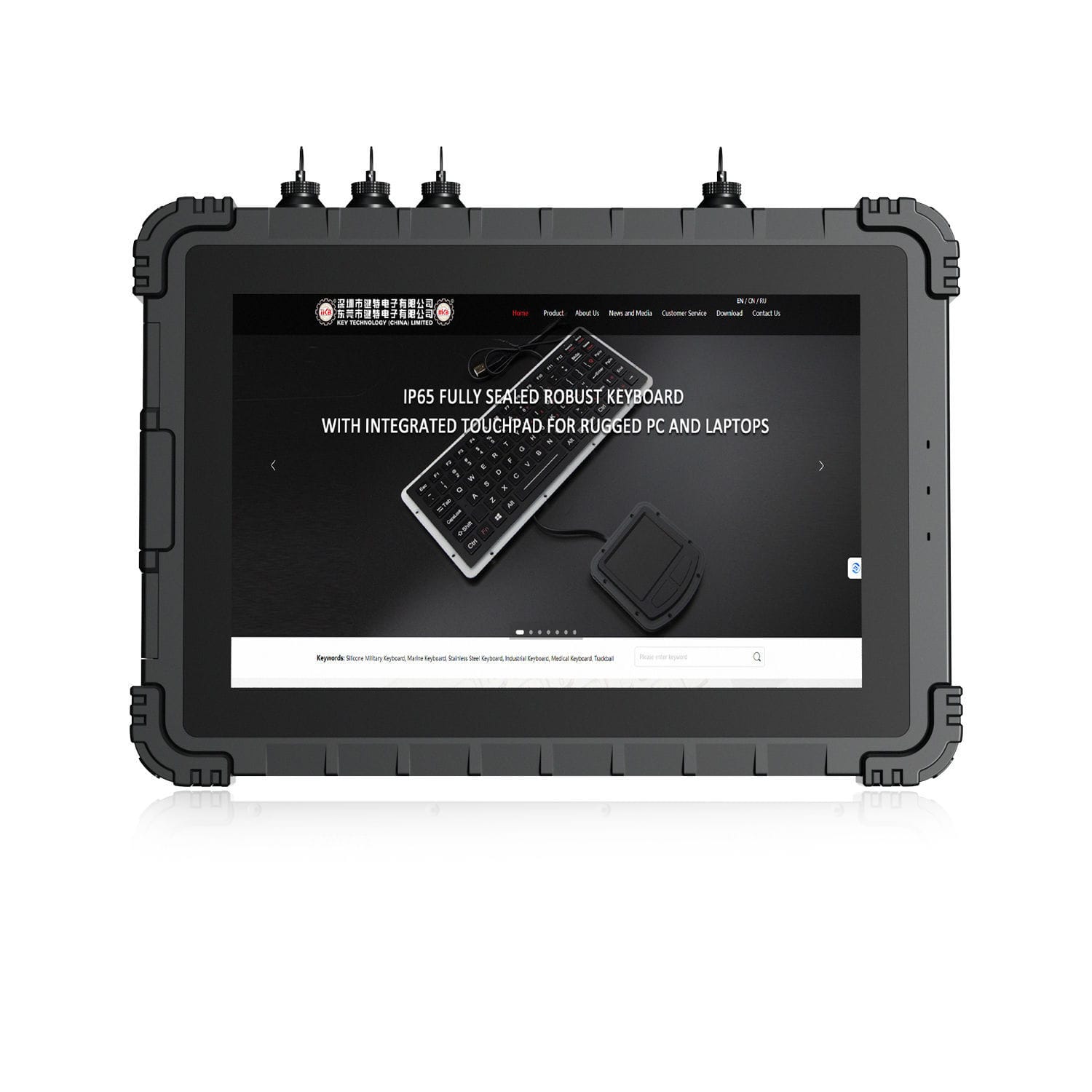 Windows 10 tablet - RGD-TPC-AX1001T-0005 - Key Technology Rugged System ...