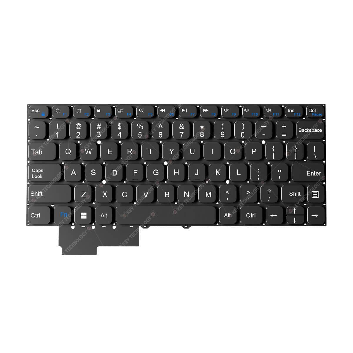 Panel-mount keyboard - K-TEK-V249-102-FN-SC-DM - Key Technology Rugged ...