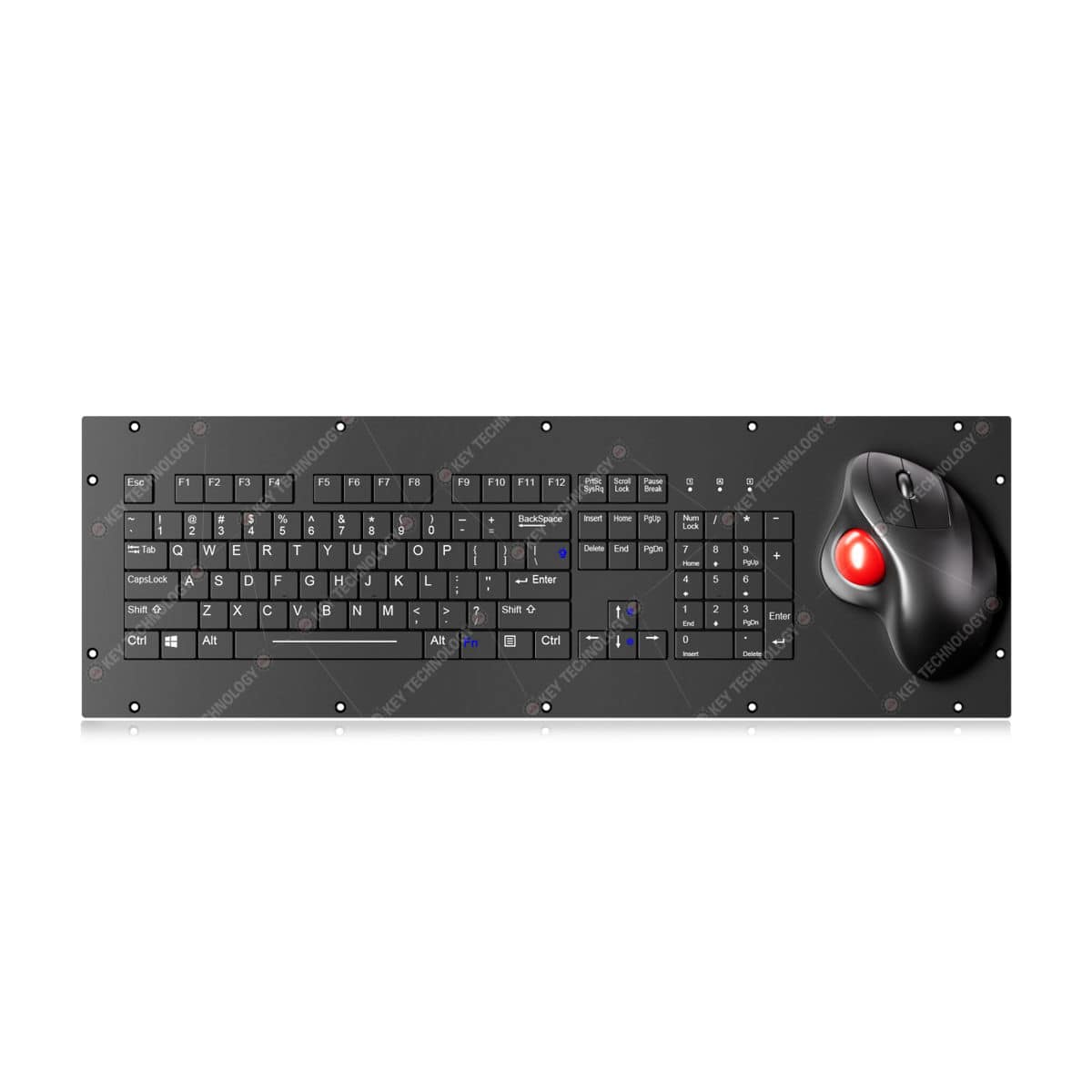 Panel-mount keyboard - K-TEK-V530-OTB-KP-FN-SC-BL-BT - Key Technology ...
