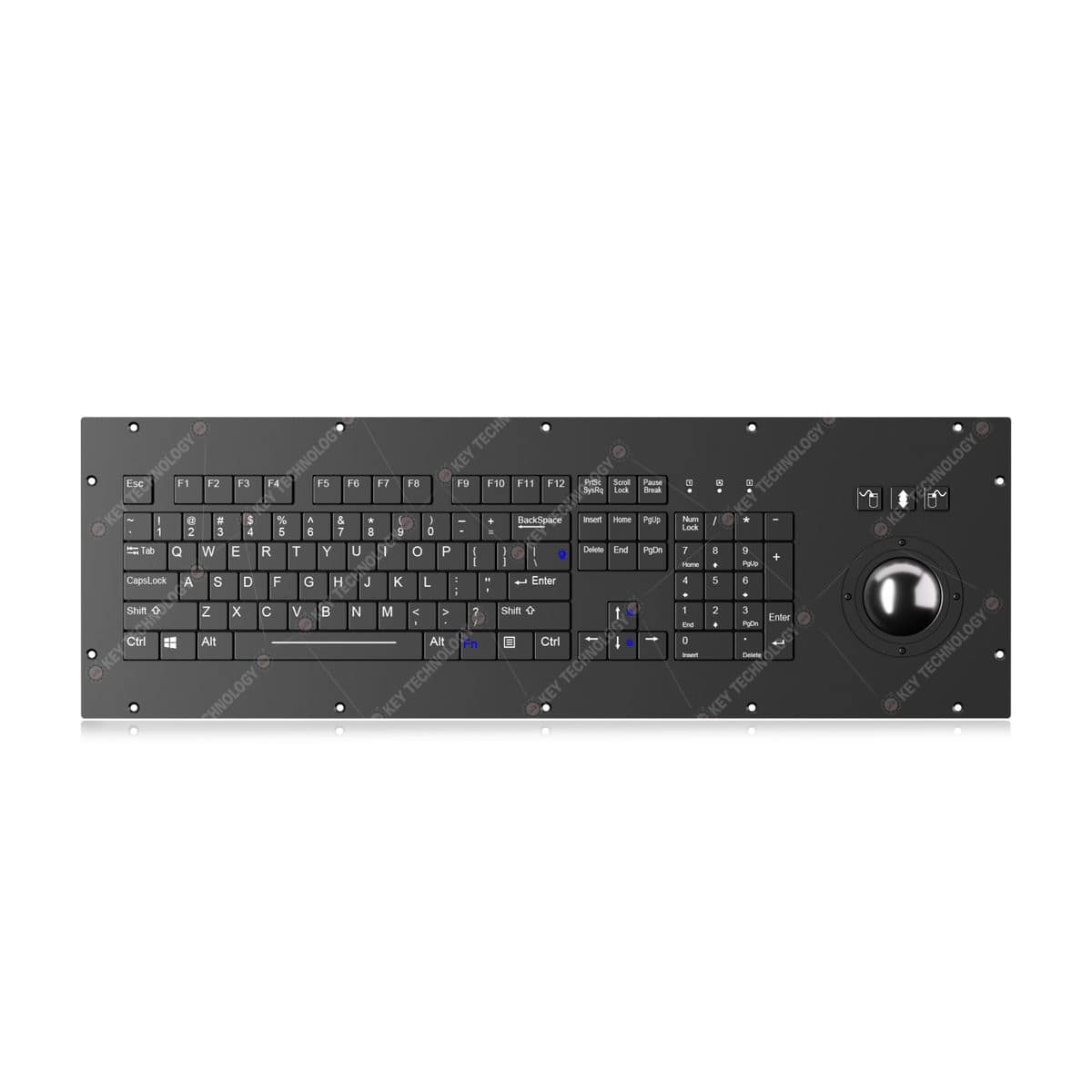 Panel-mount keyboard - K-TEK-V530-50-MTB-AVR-KP-FN-SC-BL-BT - Key ...