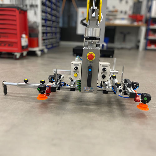 Pneumatic gripper - INMASYS - area / other / for glass sheets