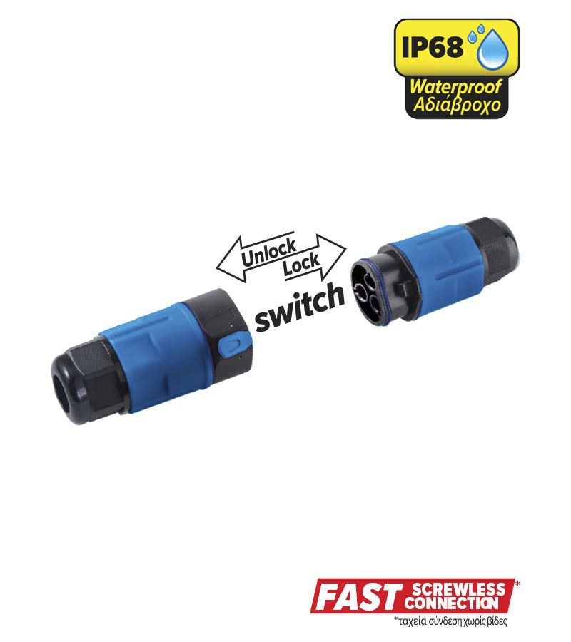 Data connector - 100-30 series - SAS - straight / plug-in / 5-pole