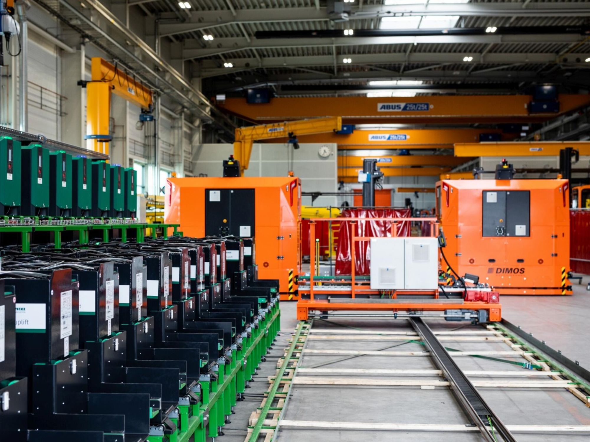 Automatic battery changing system - DIMOS Maschinenbau GmbH - industrial