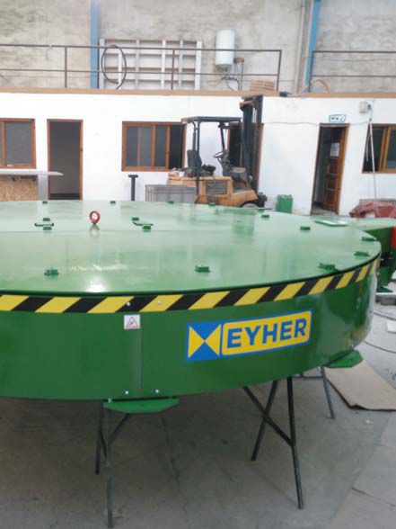 Electric turntable - EYHER S.L. - horizontal / pneumatic