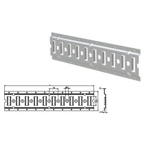 Lashing rail - 3008 - Wistra GmbH - stainless steel / aluminum / steel