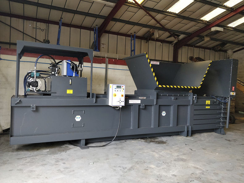 Waste baler - MHM XXL70 - MHM UK LTD - horizontal / channel / high-capacity