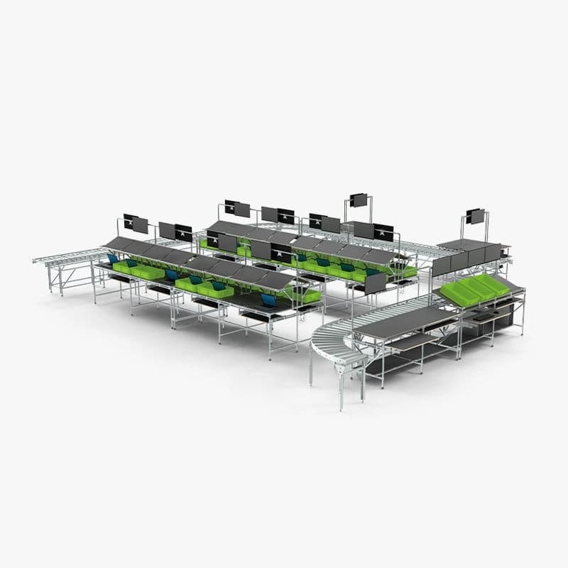 Linear assembly line - Multitube - modular / flexible / for control
