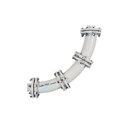 Pneumatic conveying pipe elbow - Air-Tec System srl - 90° / 30°