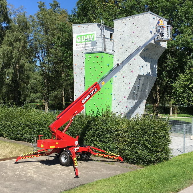 Trailer-mounted telescopic boom lift - DENKA•LIFT DK18 - Rothlehner ...