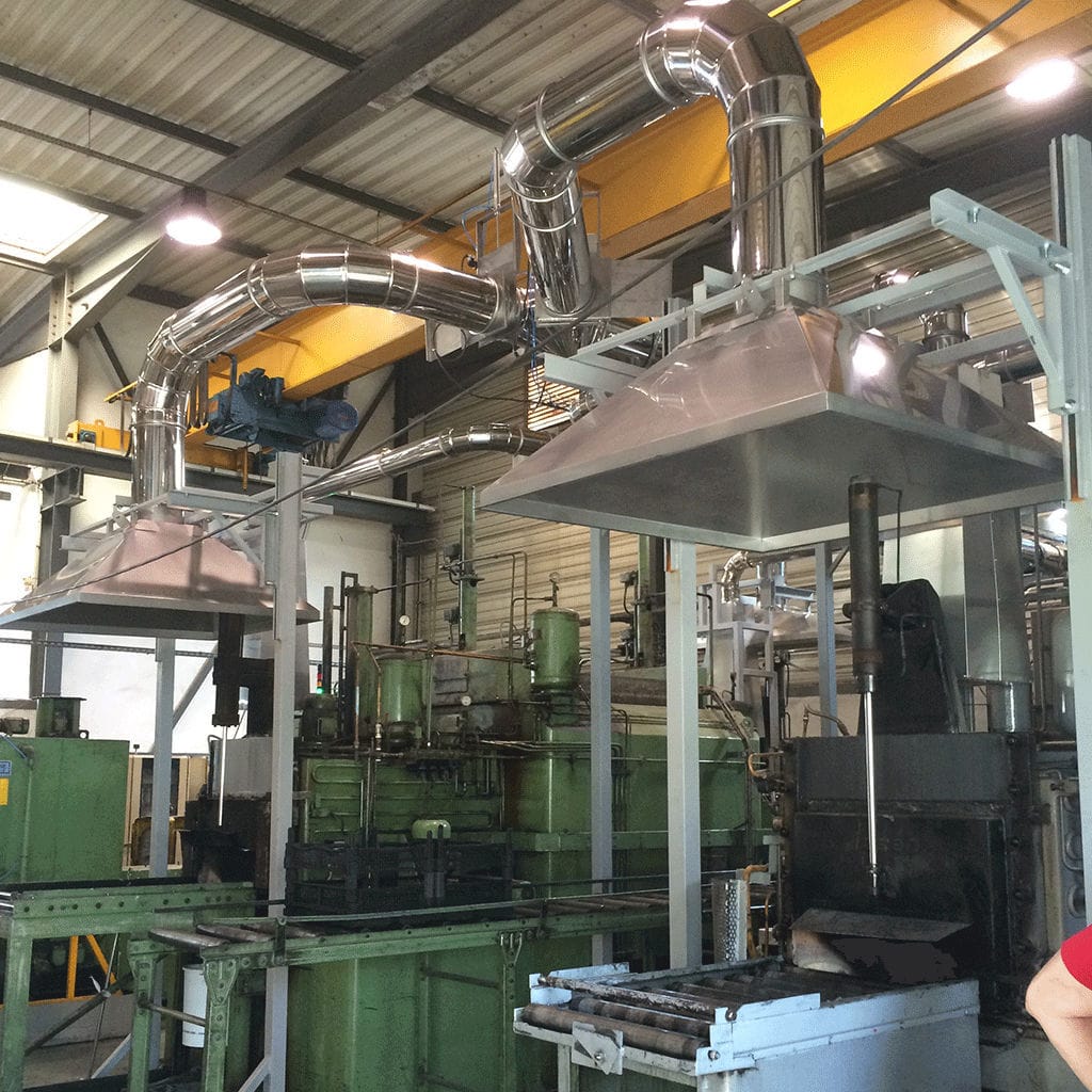 Ceiling-mounted extractor hood - WattOhm - for laboratory / for dust ...