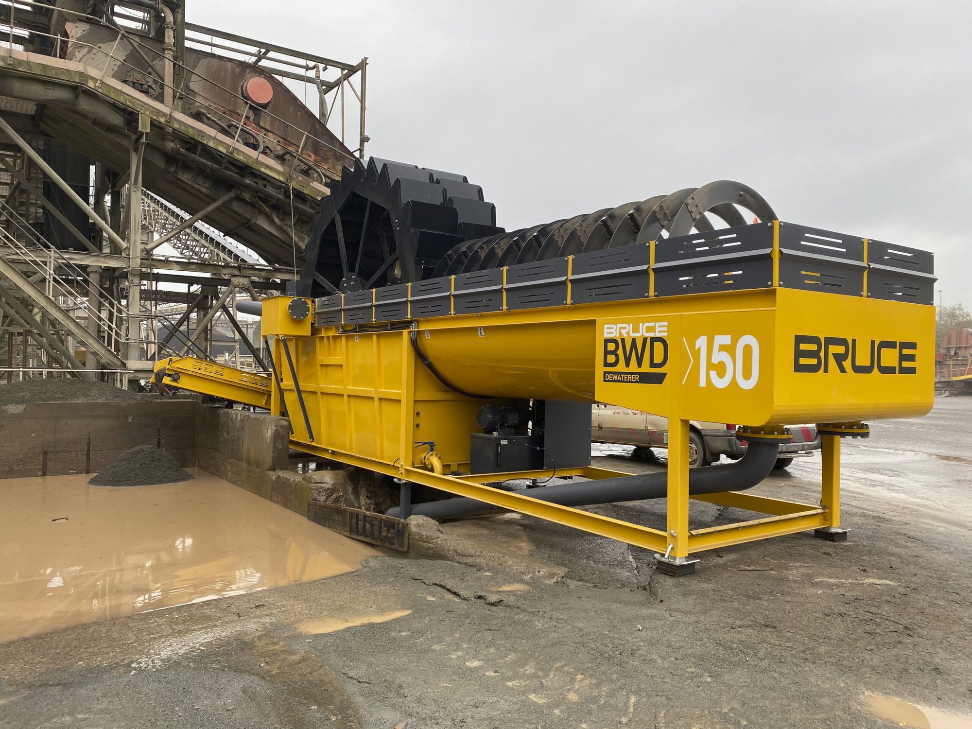 Centrifugal dewatering system - BWD series - Bruce Engineering - continuous / spiral / high-capacity