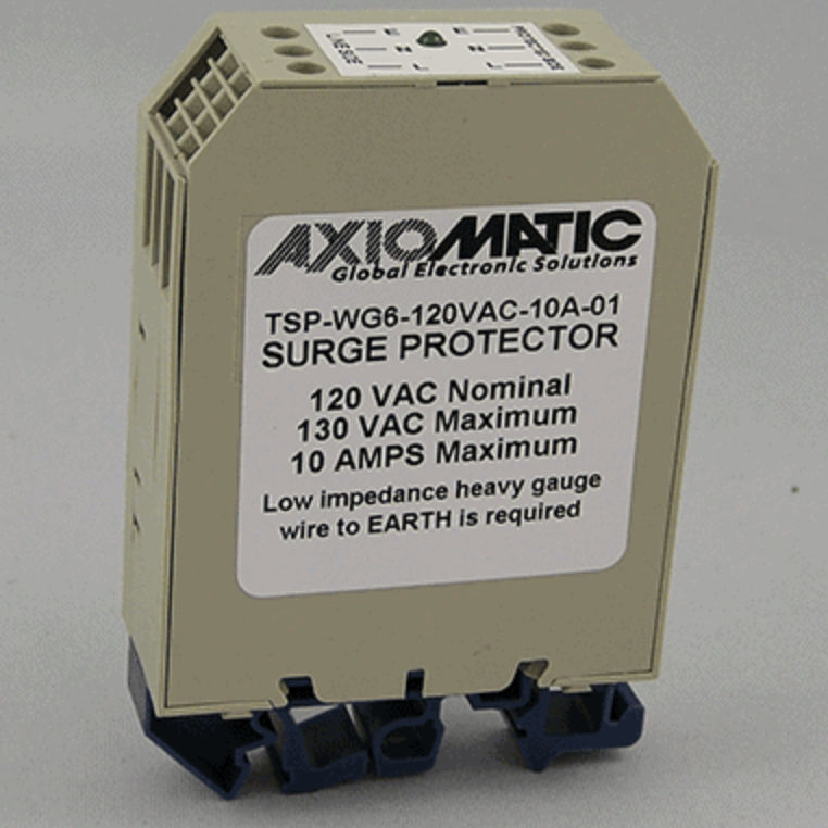 LED lighting surge protector - TSP-WG6-120VAC-10A-01 - Axiomatic ...