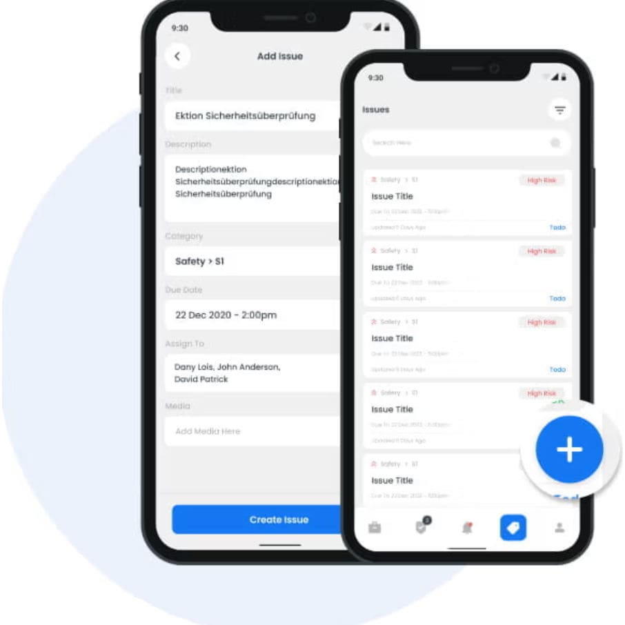 Control software - Issue Reporting - flowdit - reporting / workflow management / tracking