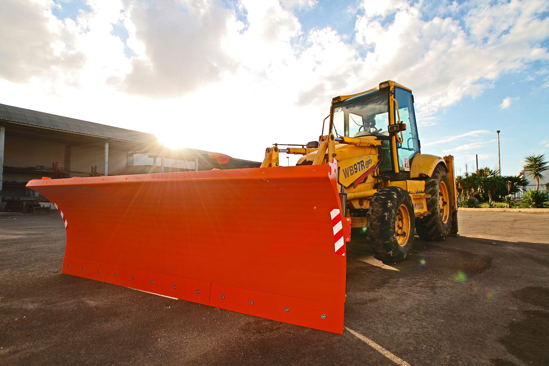 Skid steer loader snow-plow - BL series - C&F srl - for wheel loader ...