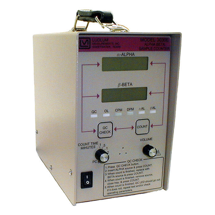 Alpha-beta counter - 3030E - LUDLUM - digital / for samples / RS-232