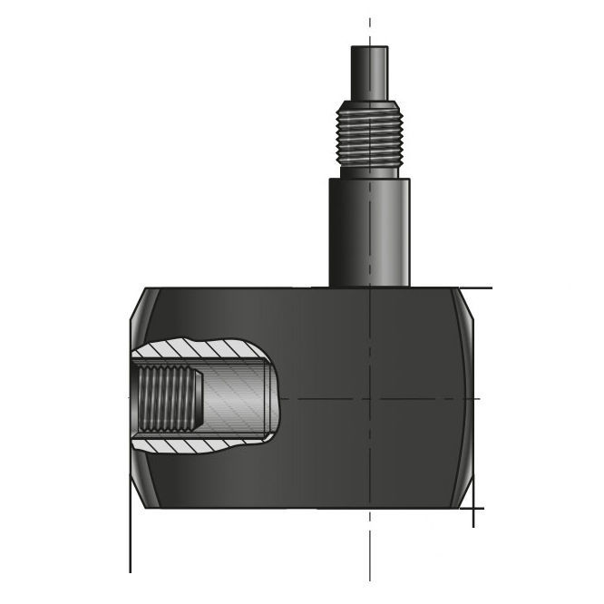 Angle joint with threaded stems - WS-02 - HEXACON