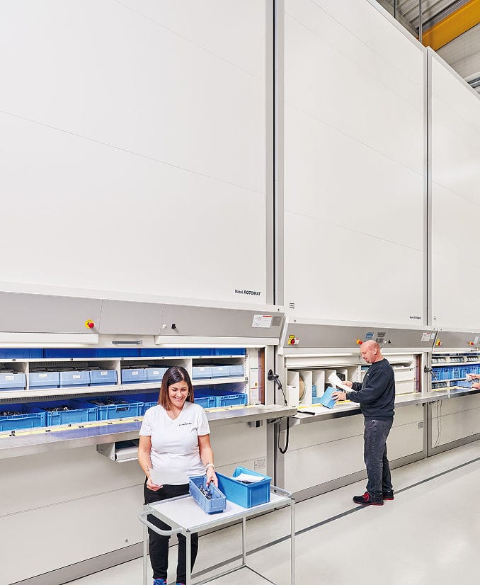 Vertical automatic storage system - Hänel Rotomat - VRC WAREHOUSE ...